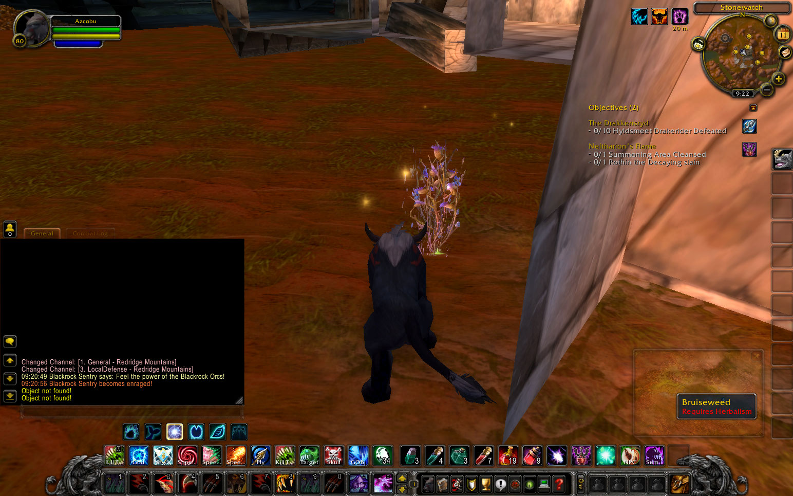 Redridge Mountains - Bruiseweed Spawning Underneath Steps at Stonewatch ...