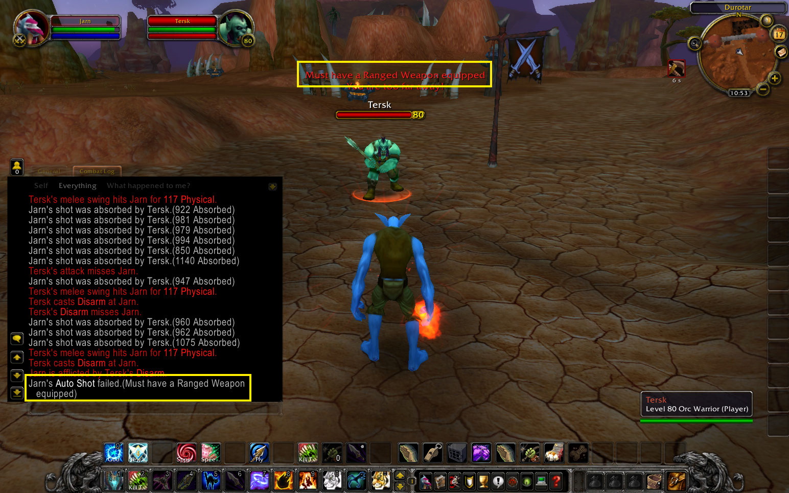 Warrior/Priest Disarm Abilities Ineffective vs Ranged NPCs · Issue ...