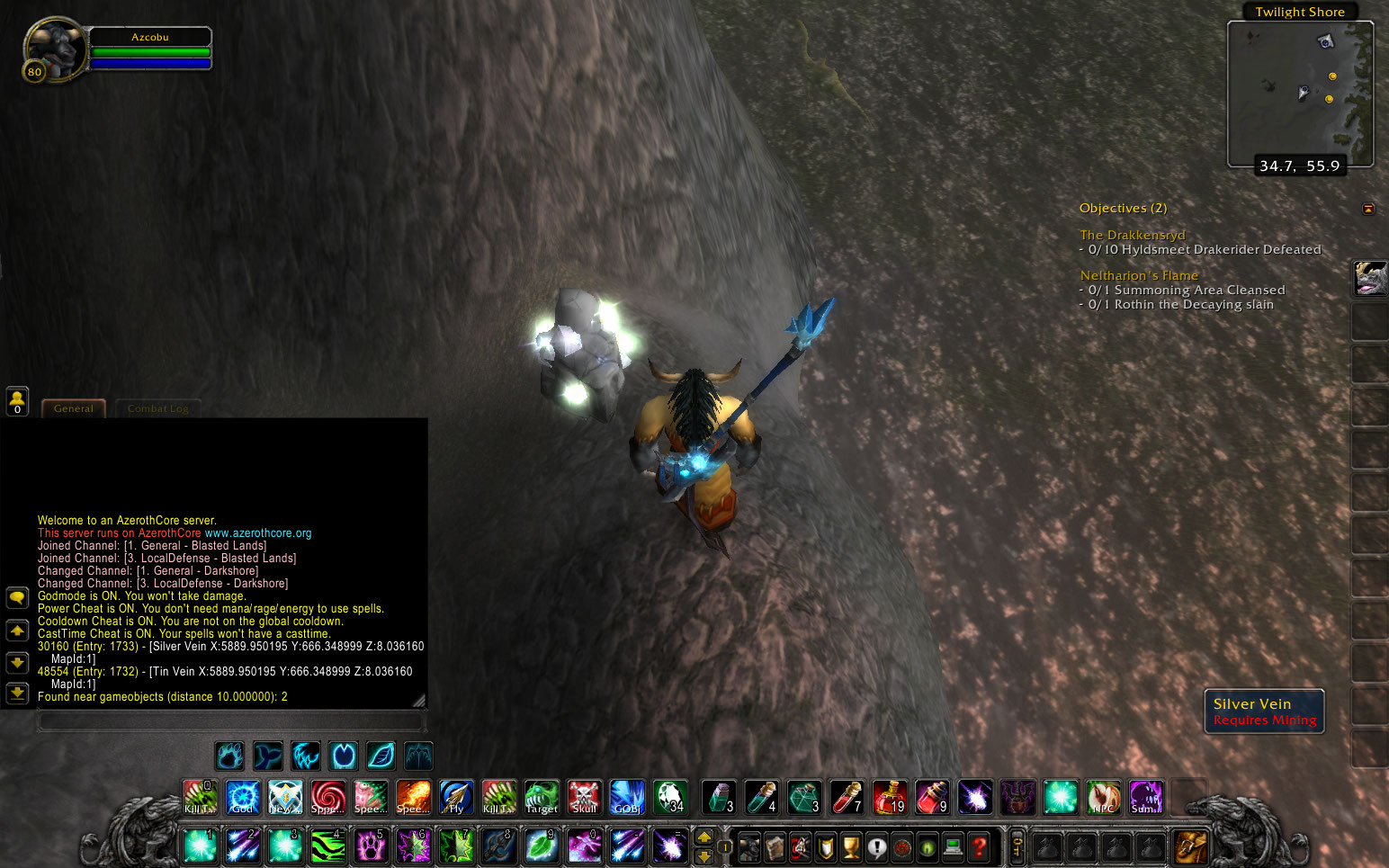 Darkshore Silvertin Ore Vein Double Spawn · Issue 6449 