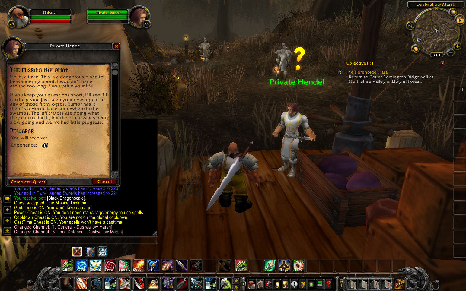 The Missing Diplomat Private Hendel being hostile · Issue #1352 · chromiecraft/chromiecraft · GitHub