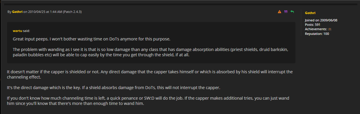 Absorb Shields Stopping Interrupts While Flag Capping · Issue #9270 · azerothcore/azerothcore ...