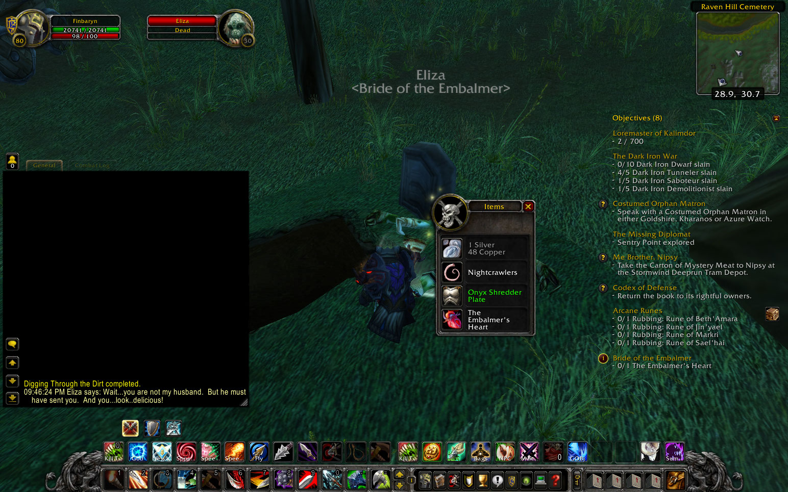Bride of the Embalmer Quest bugged · Issue #2503 · chromiecraft ...