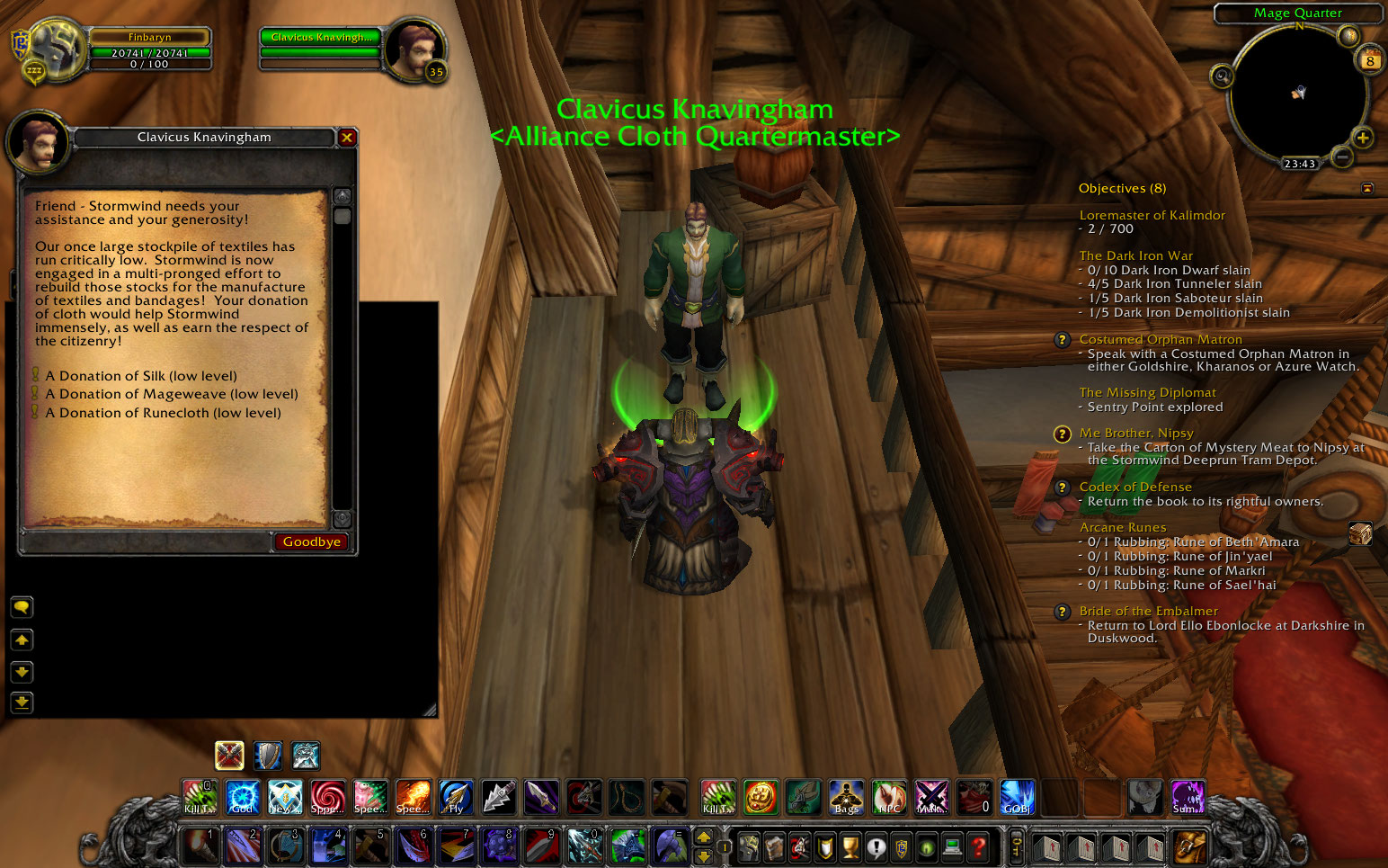 Runecloth Donation Quests Incorrectly Available Without Prerequisites ...