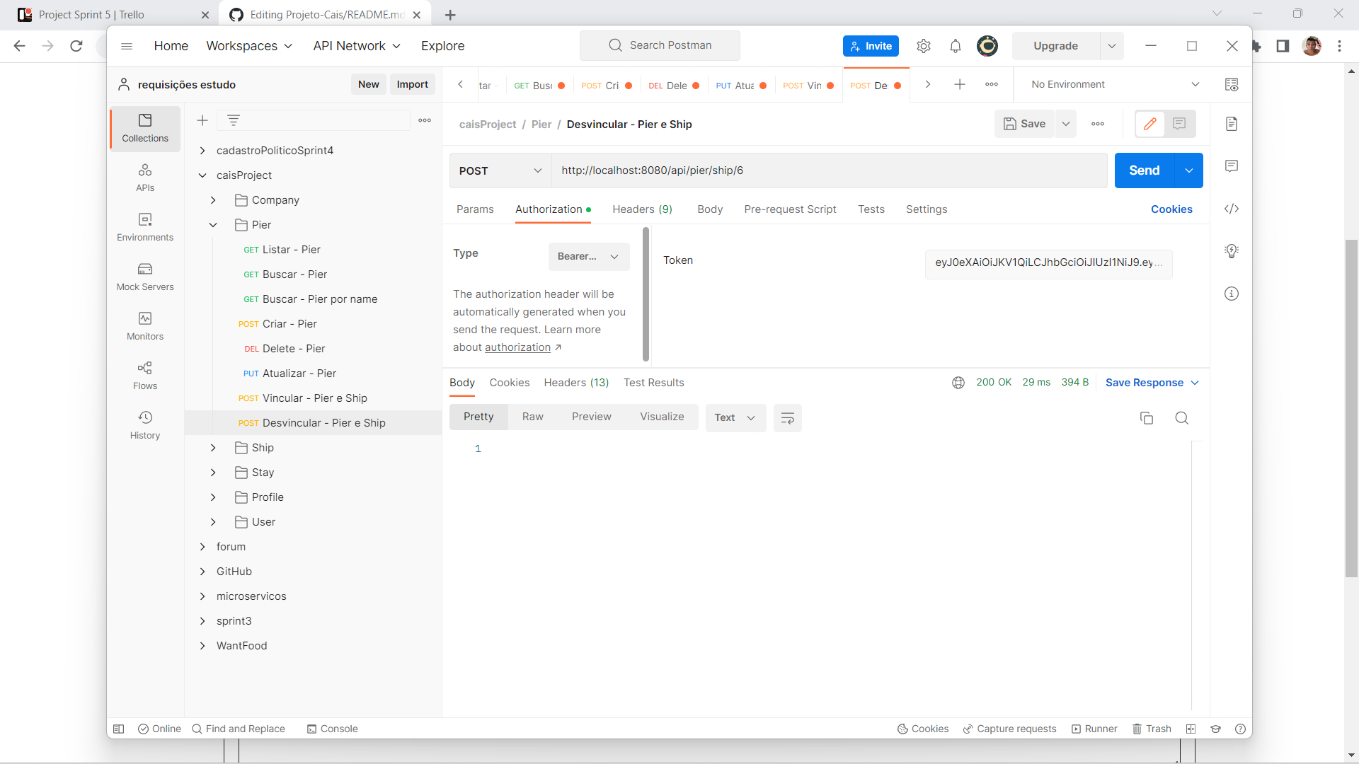 GitHub - vinicius-agu1ar/Projeto-Cais: Projeto de API para gerenciamento de um cais