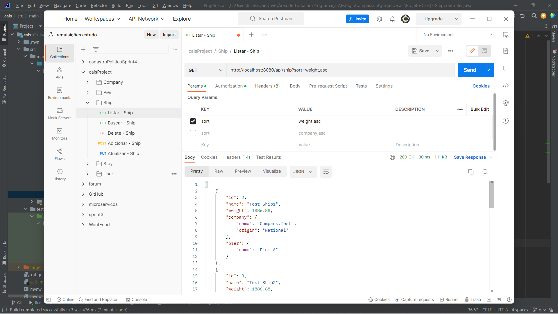 GitHub - vinicius-agu1ar/Projeto-Cais: Projeto de API para gerenciamento de um cais
