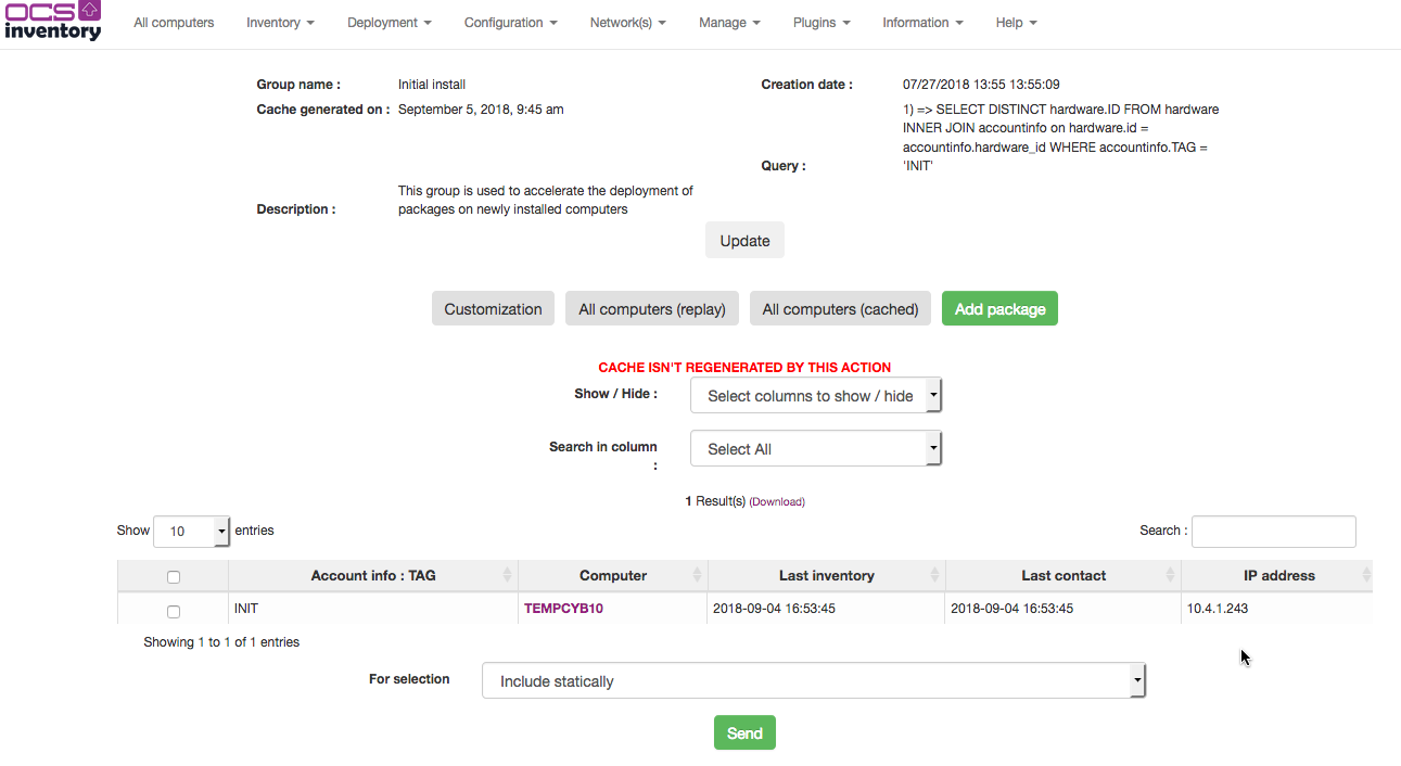 dynamic groups funtionality broken? · Issue #576 · OCSInventory-NG/OCSInventory-ocsreports · GitHub
