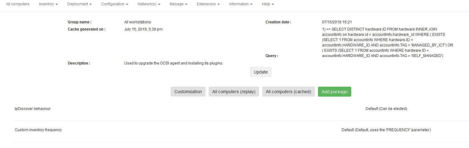 [BUG] Dynamic groups via search: Bad sql queries created · Issue #793 · OCSInventory-NG ...