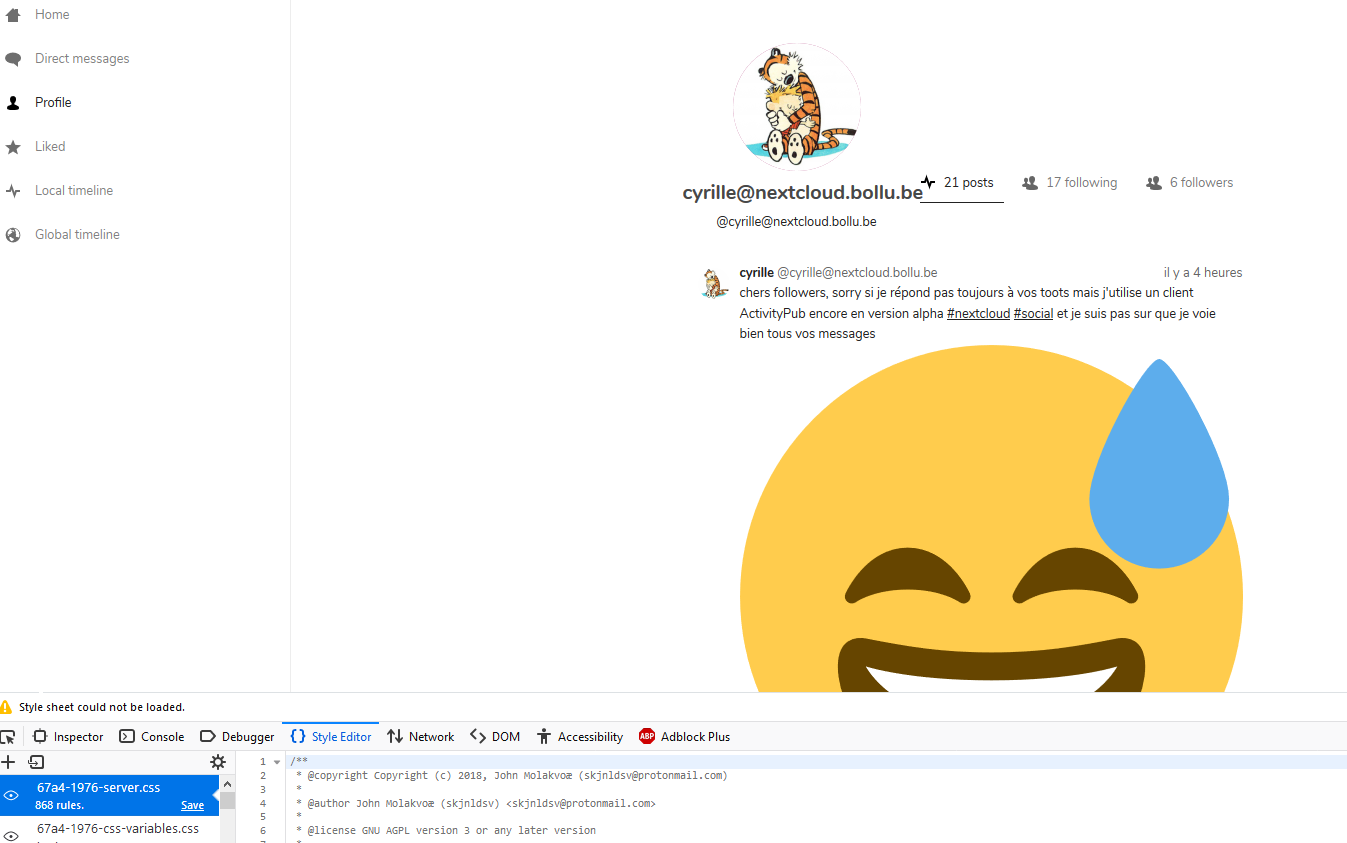 Not found style for emoji · Issue #680 · nextcloud/social · GitHub