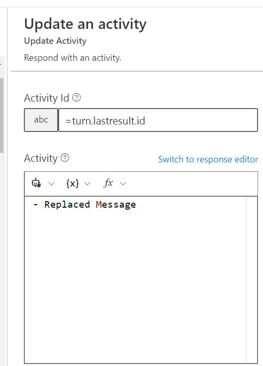 Update Activity and Microsoft Teams · Issue #7737 · microsoft/BotFramework-Composer · GitHub