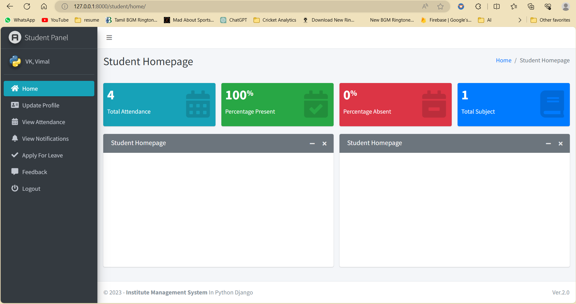 GitHub - NatarajAdithya/Institute-Database-Management-System--Django