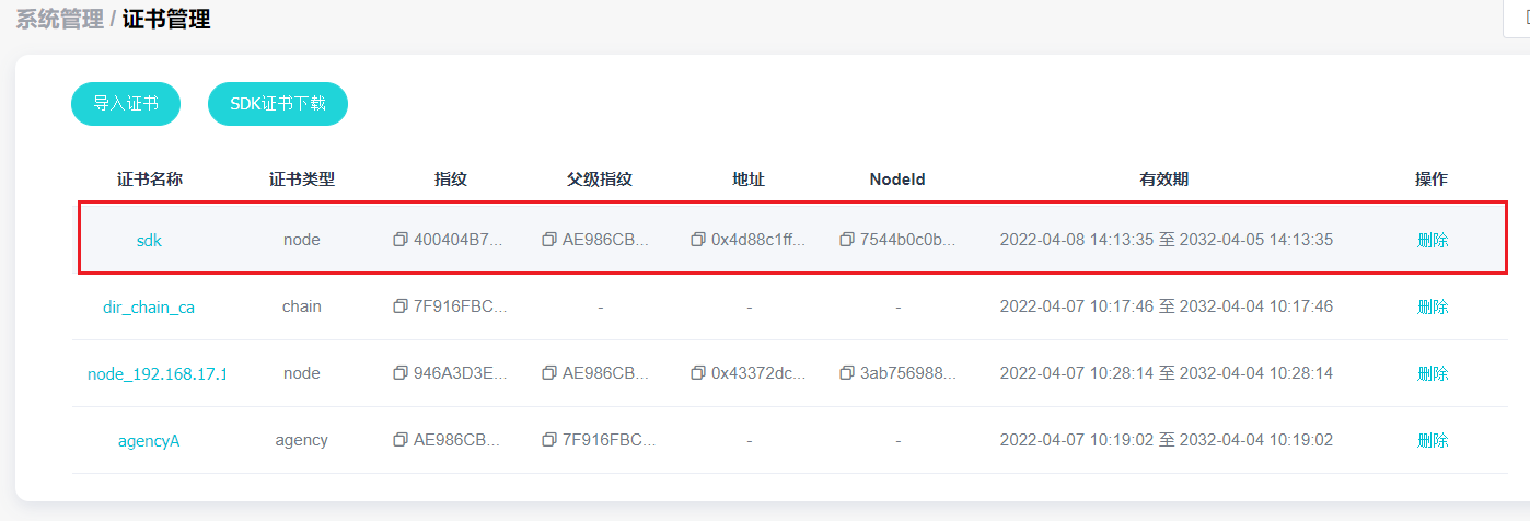 WeBASE的证书管理如果导入sdk证书会识别为node · Issue #220 · WeBankBlockchain/WeBASE · GitHub