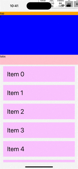 Changing its height while ScrollView is scrolling horizontial doesn't work porperly · Issue ...