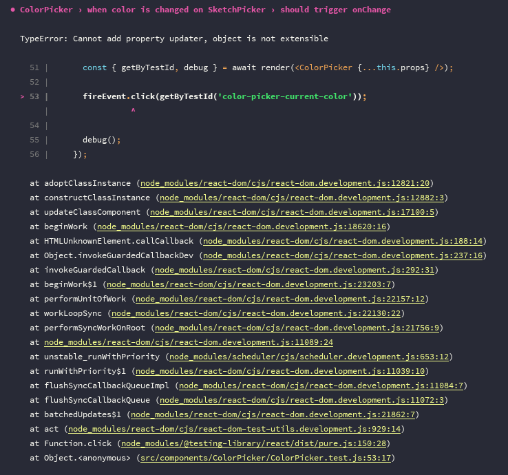I Cannot Mock Sketchpicker Using Jest · Issue 745 · Casesandberg React Color · Github