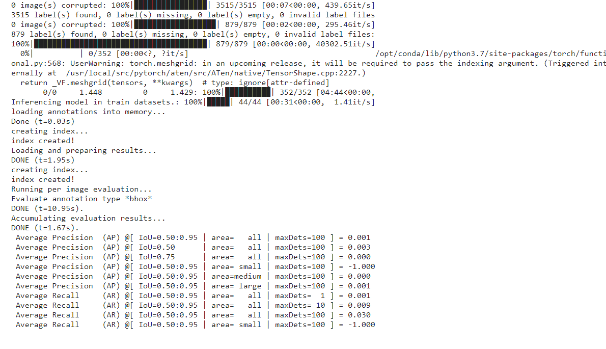 Training doesn't seem to run properly · Issue #521 · meituan/YOLOv6 · GitHub