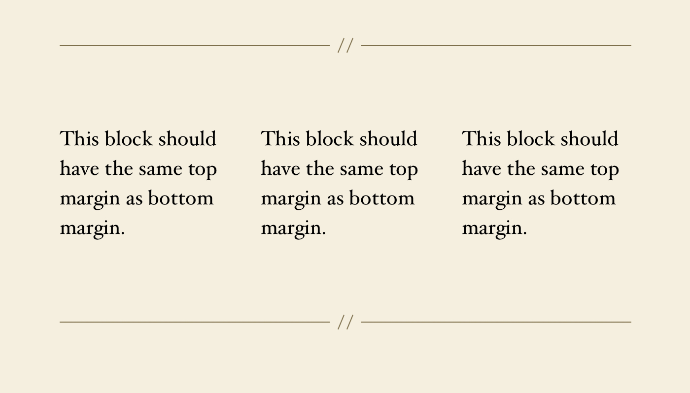 Columns block: bottom margin on each column results in uneven spacing ...