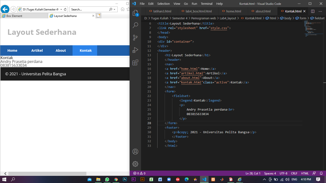 GitHub - Andryprasetia/Lab4Web