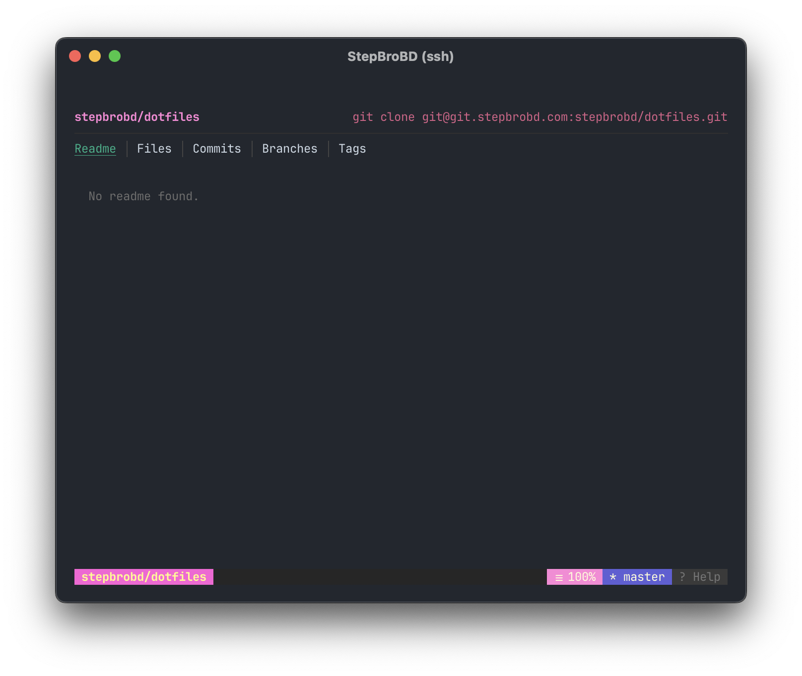 Bug report: `readme.md` not rendered on repo page · Issue #347 · charmbracelet/soft-serve · GitHub