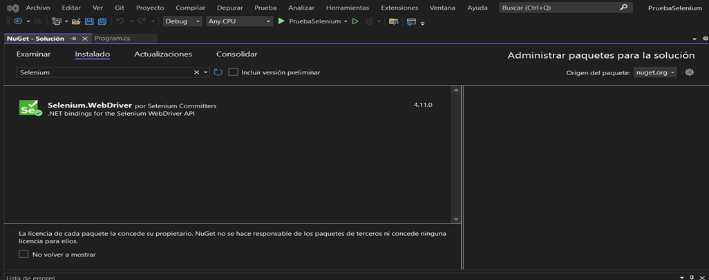GitHub - brian-duarte-01/Documentacion-de-como-instalar-selenium-en-visual-studio: En este ...