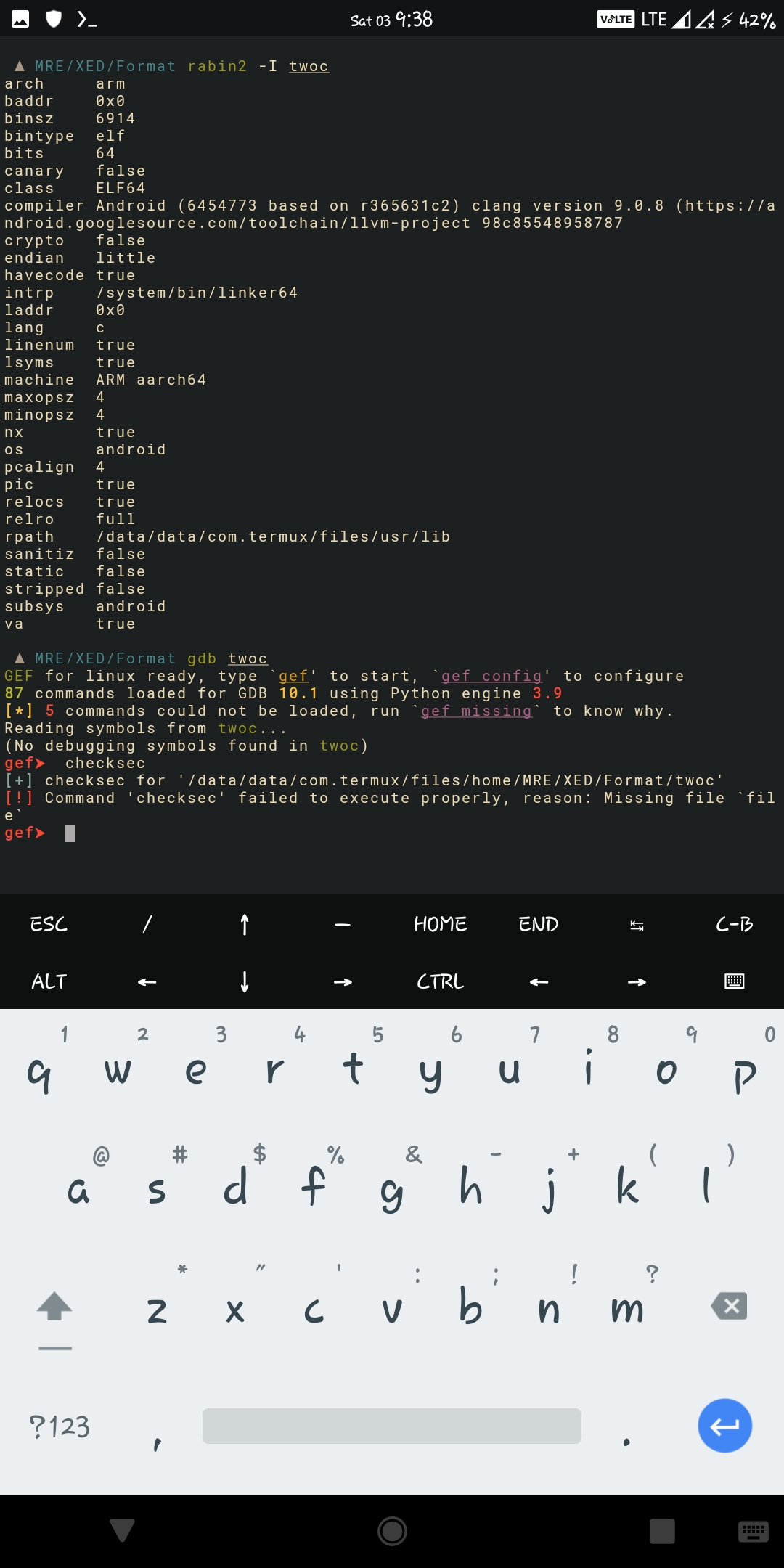 Command 'checksec' failed to execute properly, reason: Missing file `file` · Issue #630 · hugsy ...