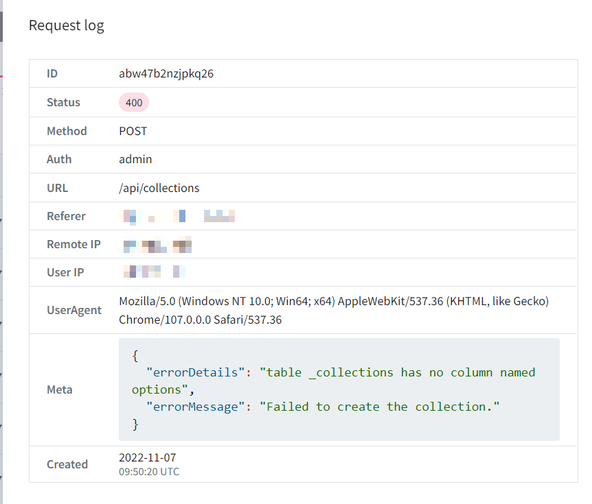 Can't create new collection on 0.8.0-rc2 · Issue #955 · pocketbase/pocketbase · GitHub