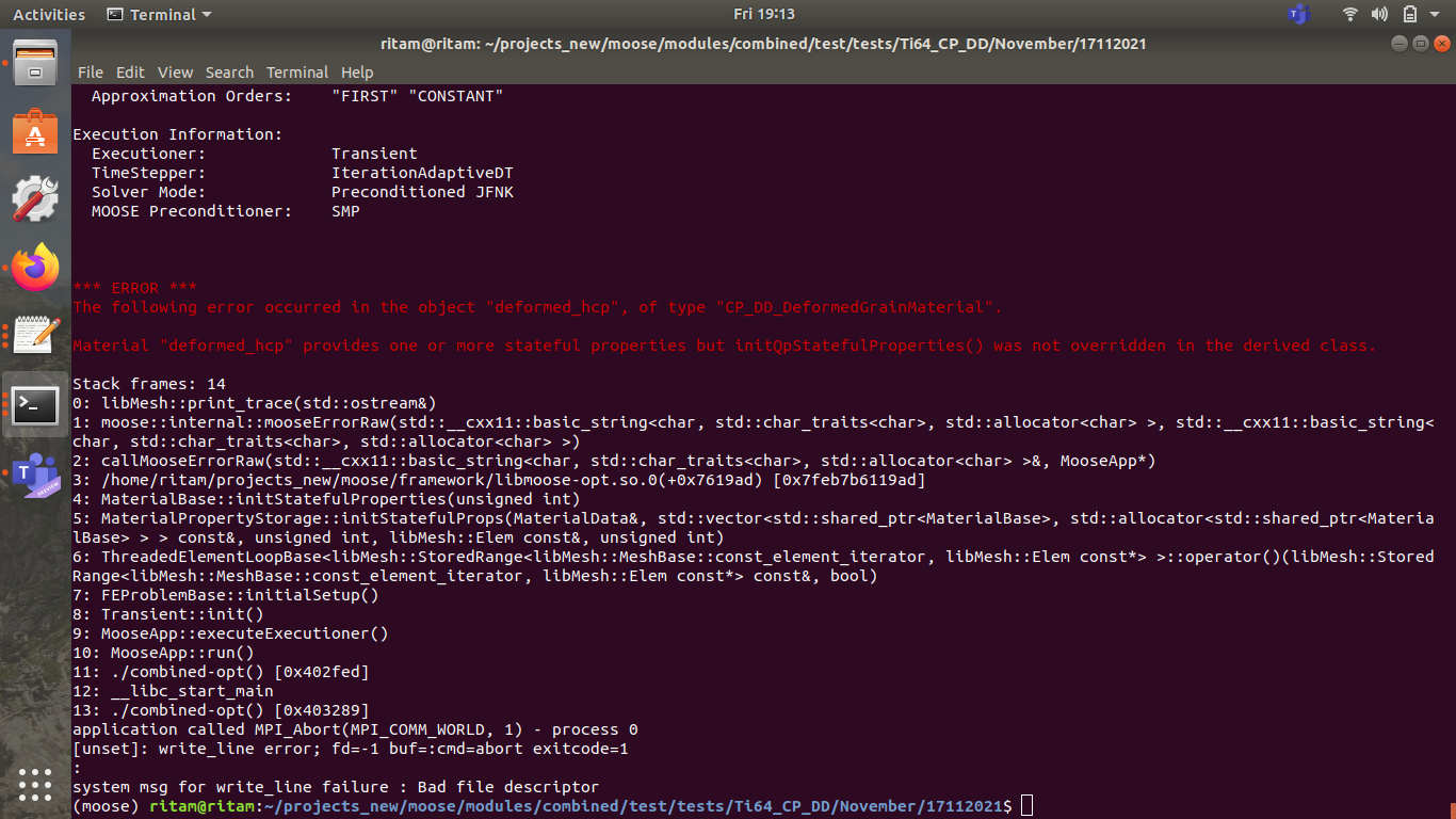 initQpStatefulProperties() was not overridden in the derived class · idaholab moose · Discussion ...