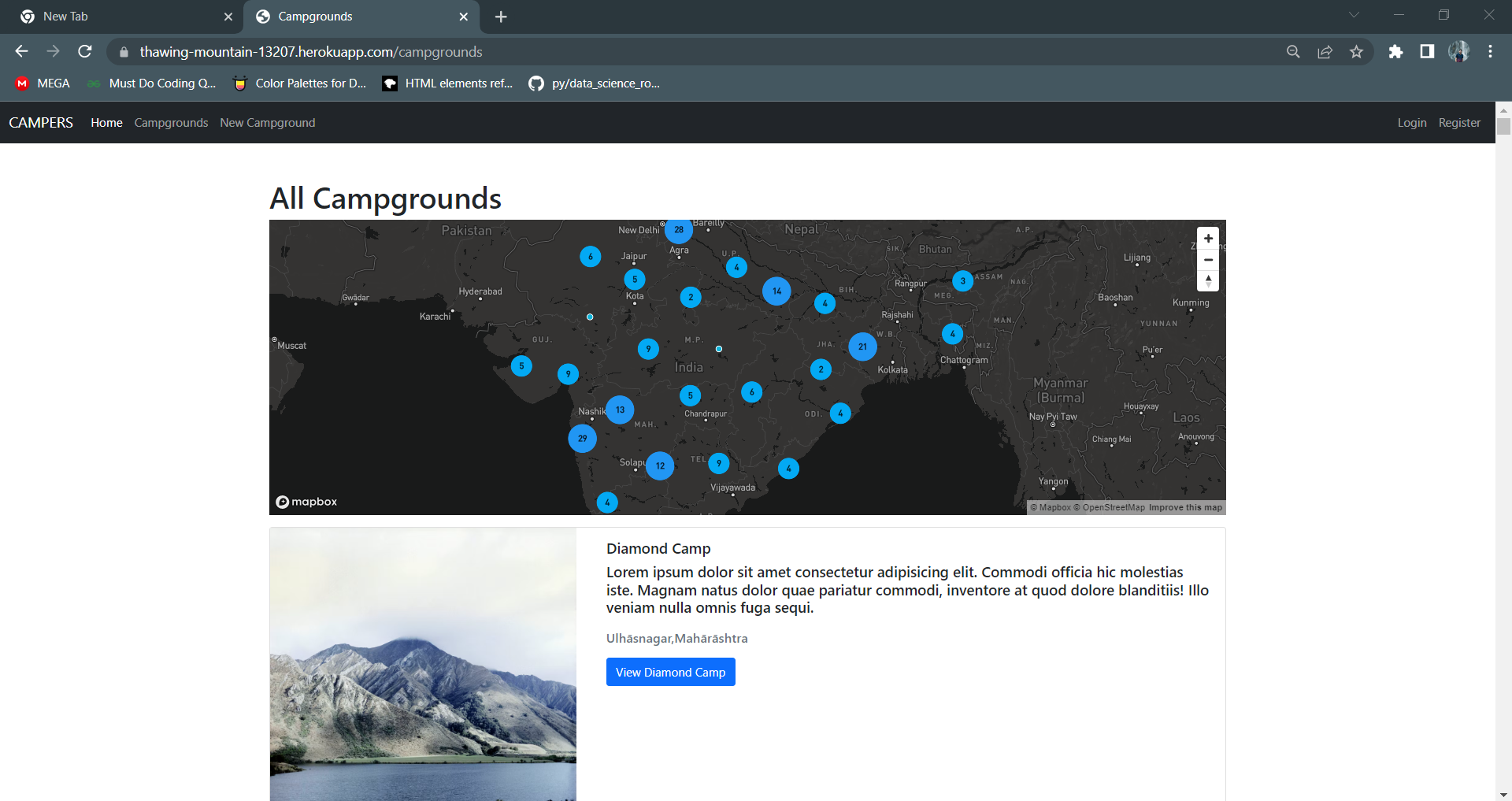 GitHub - bhaskarbhadani/Campers: New way to lookup campgrounds