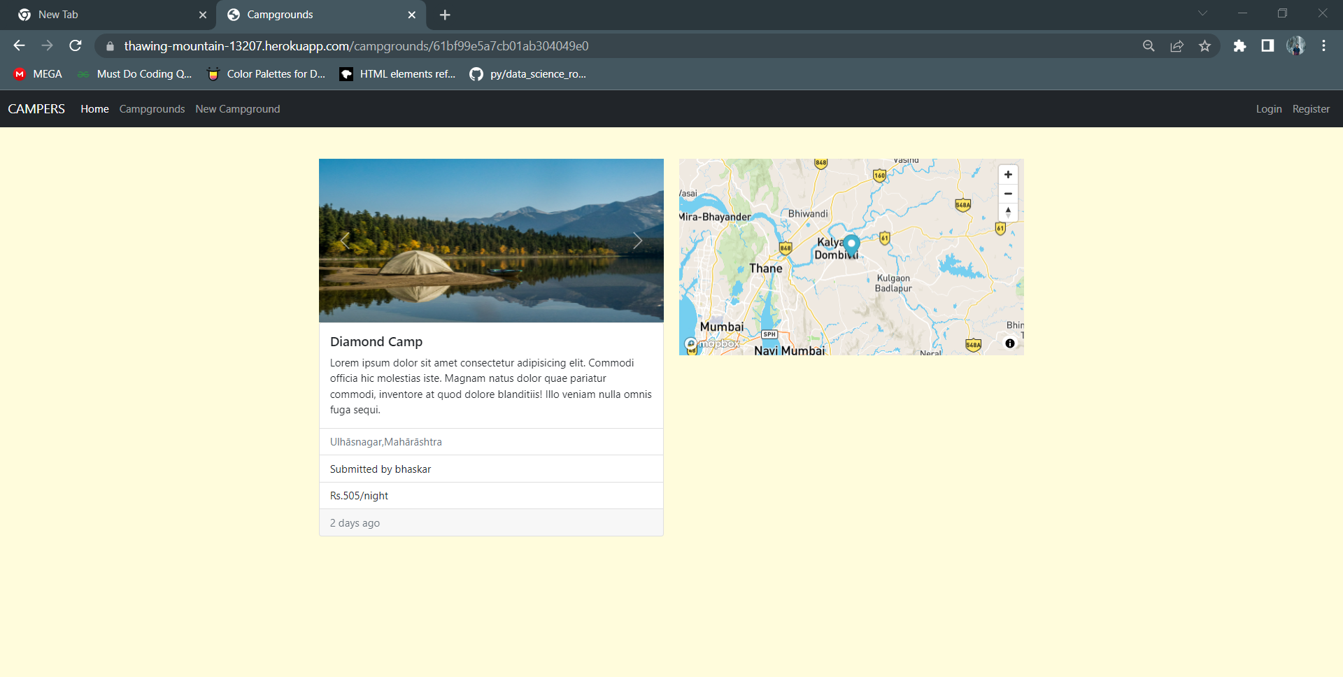GitHub - bhaskarbhadani/Campers: New way to lookup campgrounds