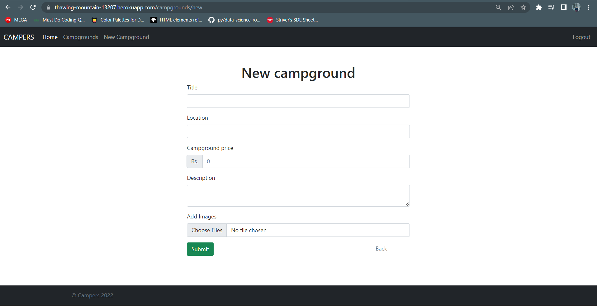 GitHub - bhaskarbhadani/Campers: New way to lookup campgrounds
