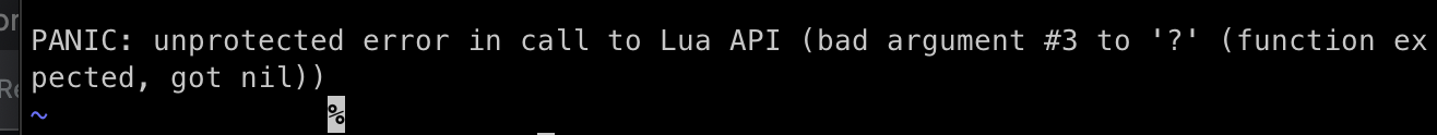 NVIM could not run properly due to unprotected error in call to lua api · Issue #16704 · neovim ...