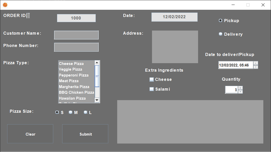GitHub - LELL0/PizzaRestaurant: Pizza Restaurant app (GUI)