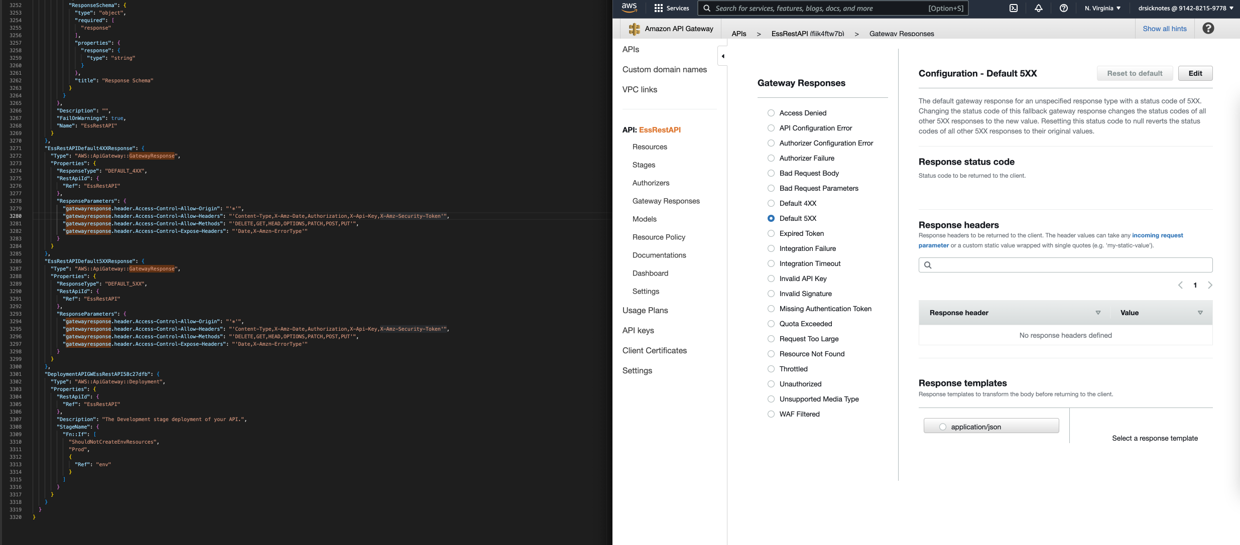 API Gateway DEFAULT_4XX and DEFAULT_5XX gateway response setting disappears from time to time ...
