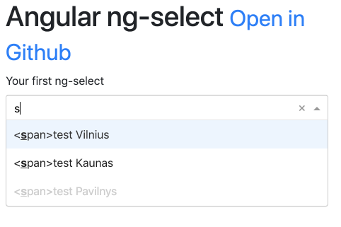 ngOptionHighlight should use innerText not innerHtml · Issue #1034 · ng-select/ng-select · GitHub