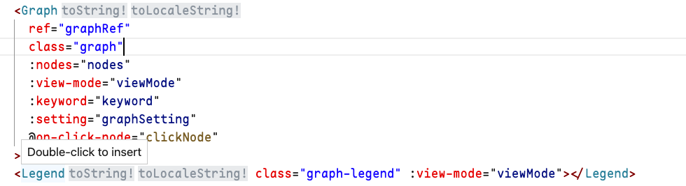 Some Component Tag Has Tostring And Tolocalestring Attr Hint · Issue 2427 · Vuejslanguage 6900
