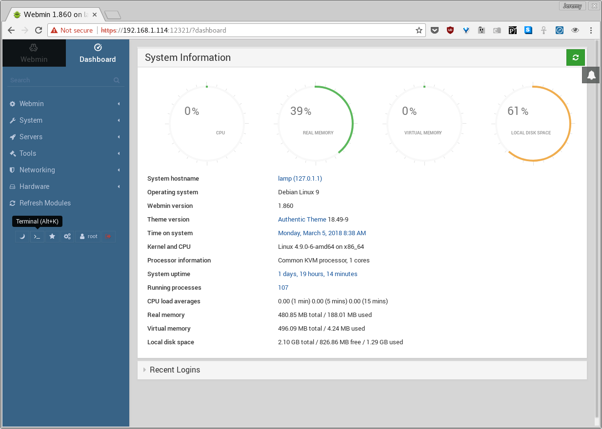 Change default TurnKey Webmin theme to official Webmin default?! · Issue #781 · turnkeylinux ...