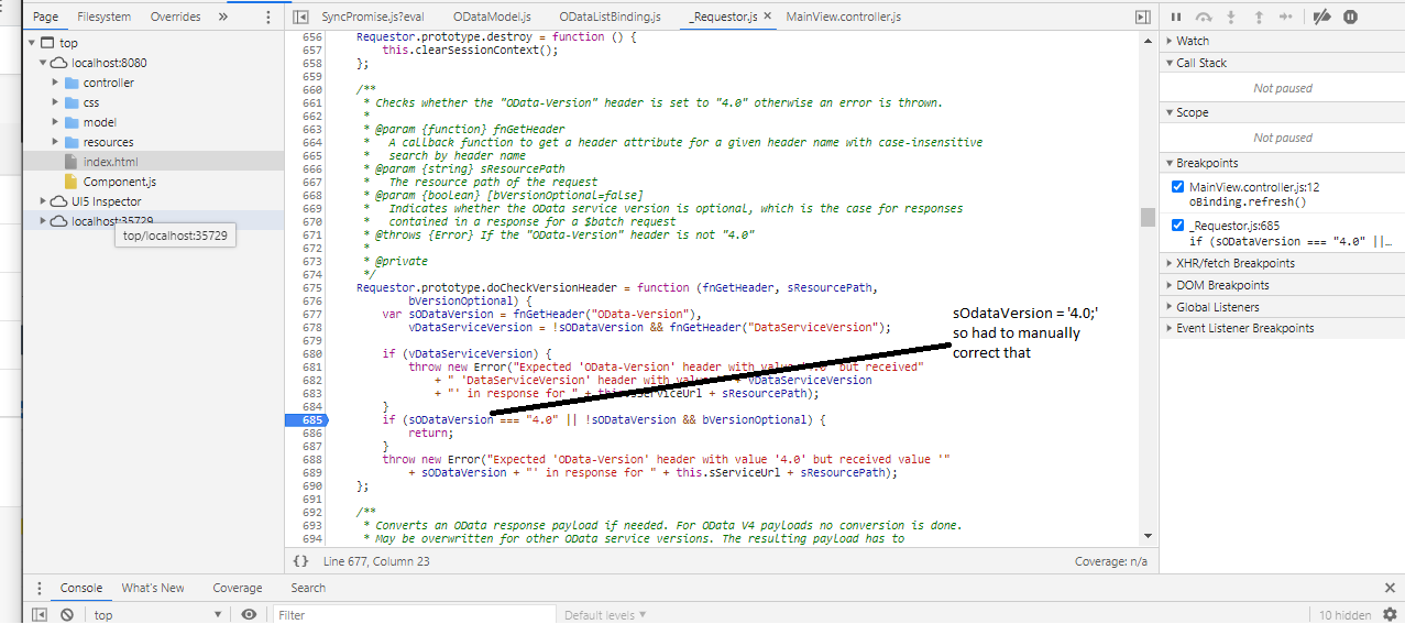 RequestObject promise doesn't rely on refreshed data · Issue #3135 · SAP/openui5 · GitHub