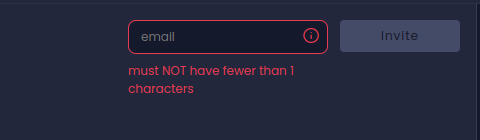 🐛 Bug Report:`Invite member` field is missing validation error message · Issue #4083 ...