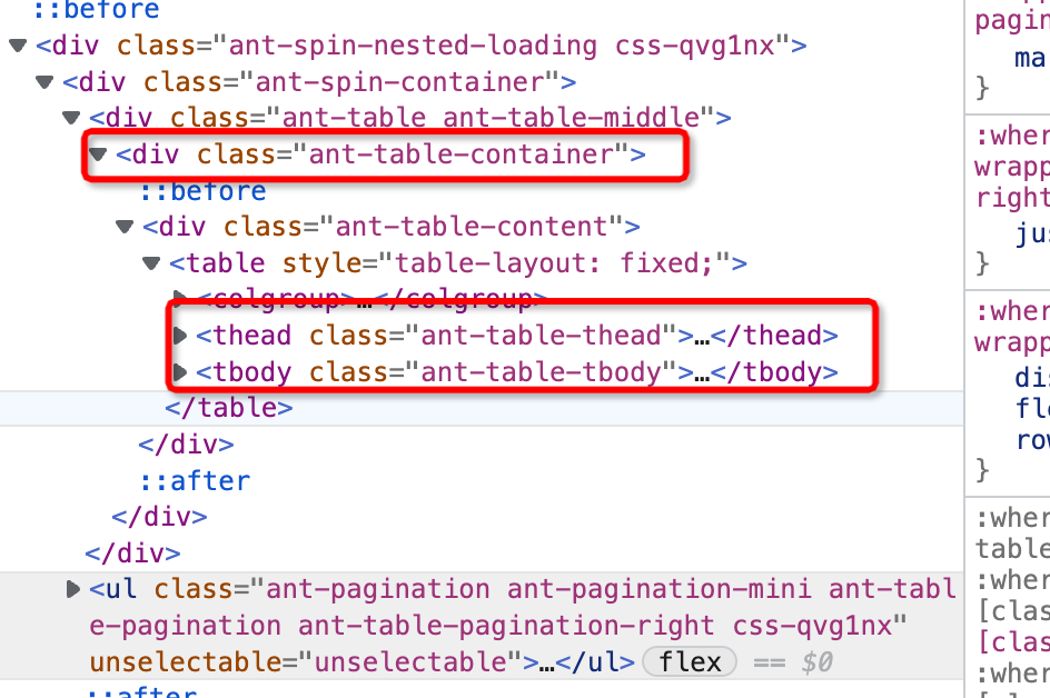 🧐[问题]Protable中的table区域为何存在两种Dom结构？ · Issue #6115 · ant-design/pro-components · GitHub