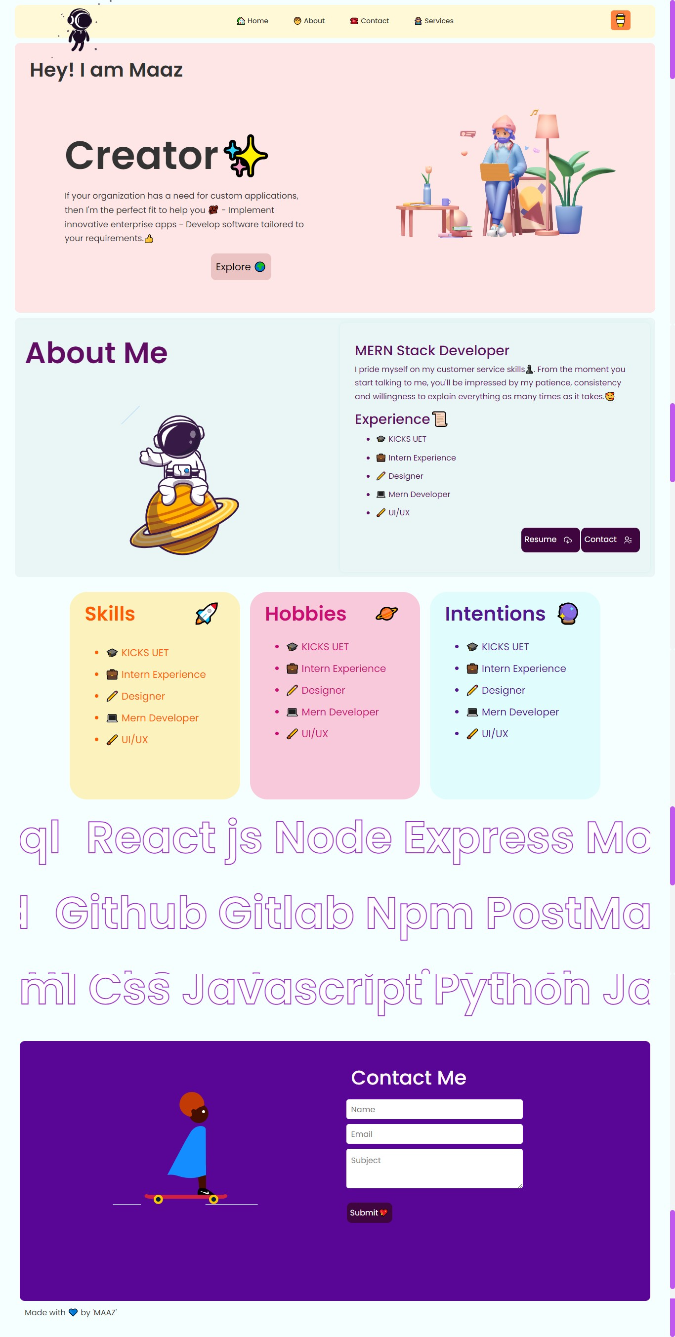 GitHub - MAAZQAZI/React-Frontend-Portfilo-beginners
