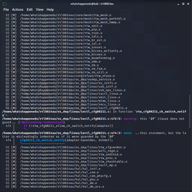 Make error · Issue #64 · aircrack-ng/rtl8188eus · GitHub