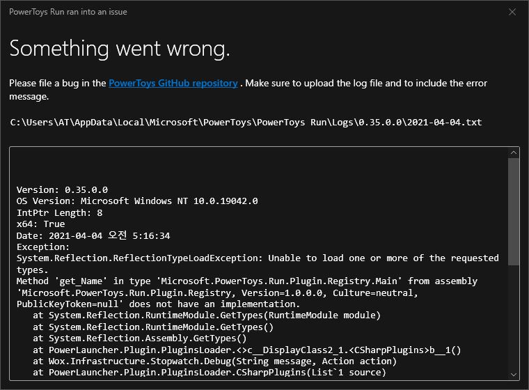 bug report · Issue #10570 · microsoft/PowerToys · GitHub