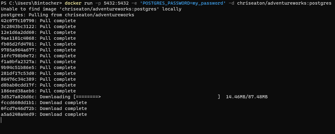 qlik-lib/docs/Установка postgresql и mssql в docker с тестовой БД AdventureWorks.md at main ...
