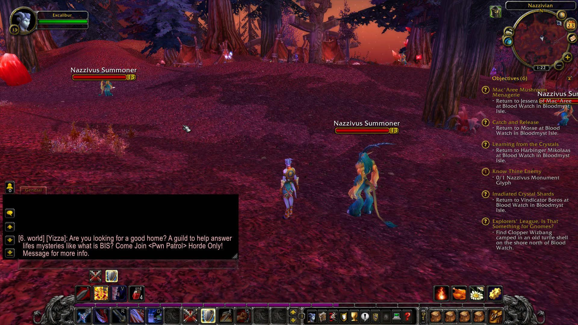 [Bloodmyst Isle] Aggressive Monster "Nazzivus Summoner" does not react ...