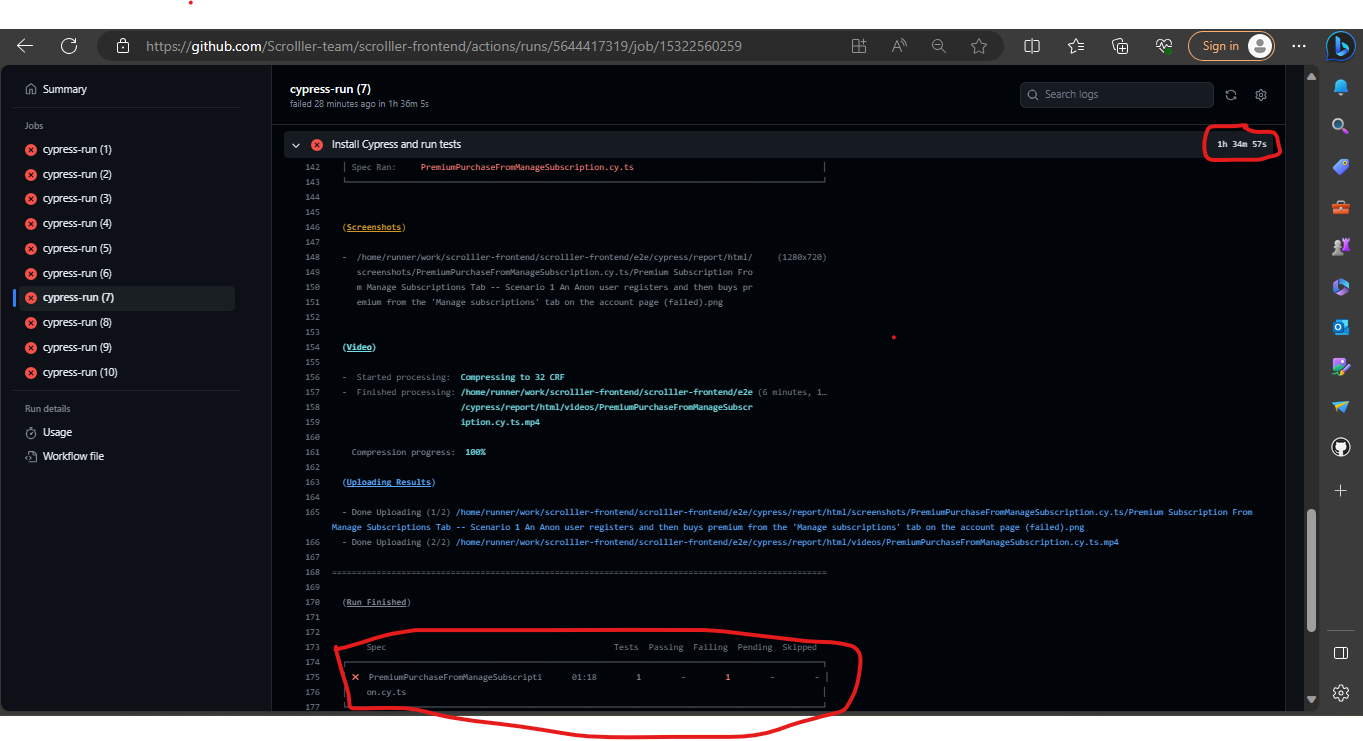 Cypress Job taking long duration to run · Issue #27382 · cypress-io/cypress · GitHub