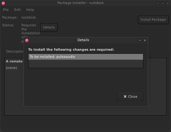 Debian package from Release demands pulseaudio as dependency, should be pulseaudio|pipewire ...