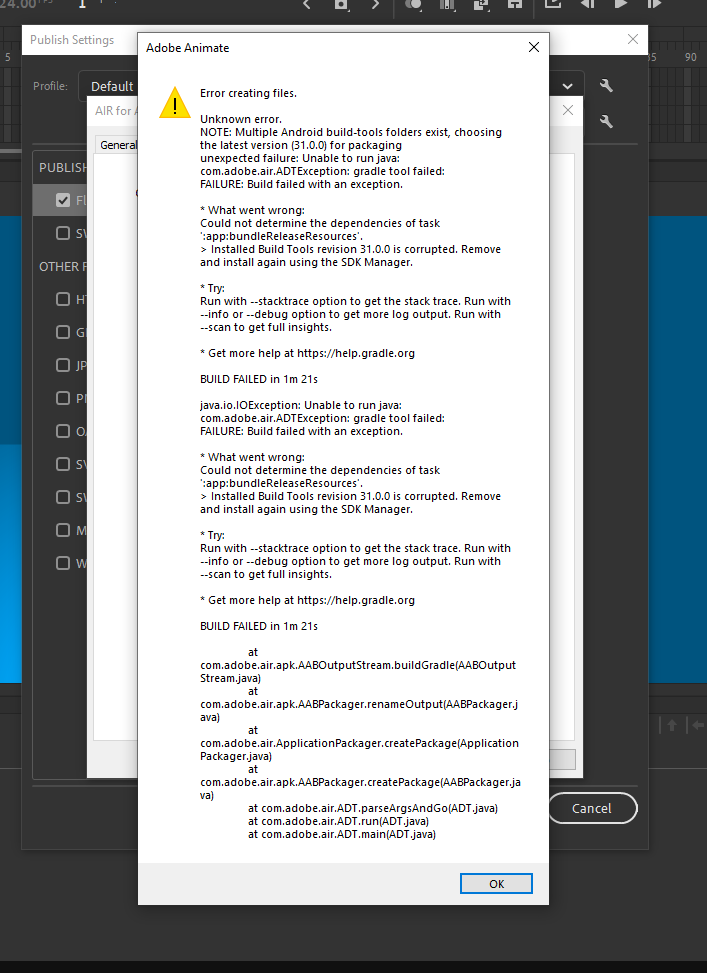 In Generating .aab Android App bundle, I keep getting the following Error. JAVA_HOME does not ...