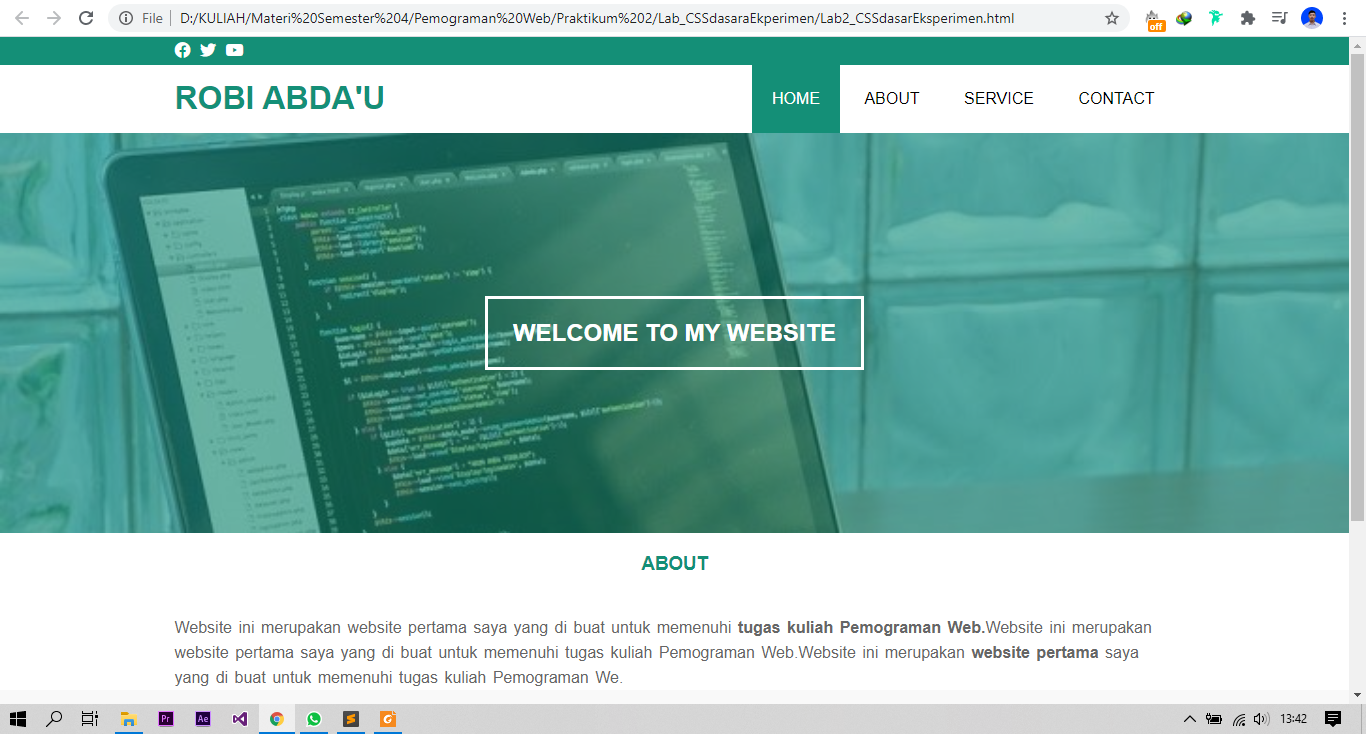 GitHub - robiabdau/Lab2Web: Tugas Pemograman Web