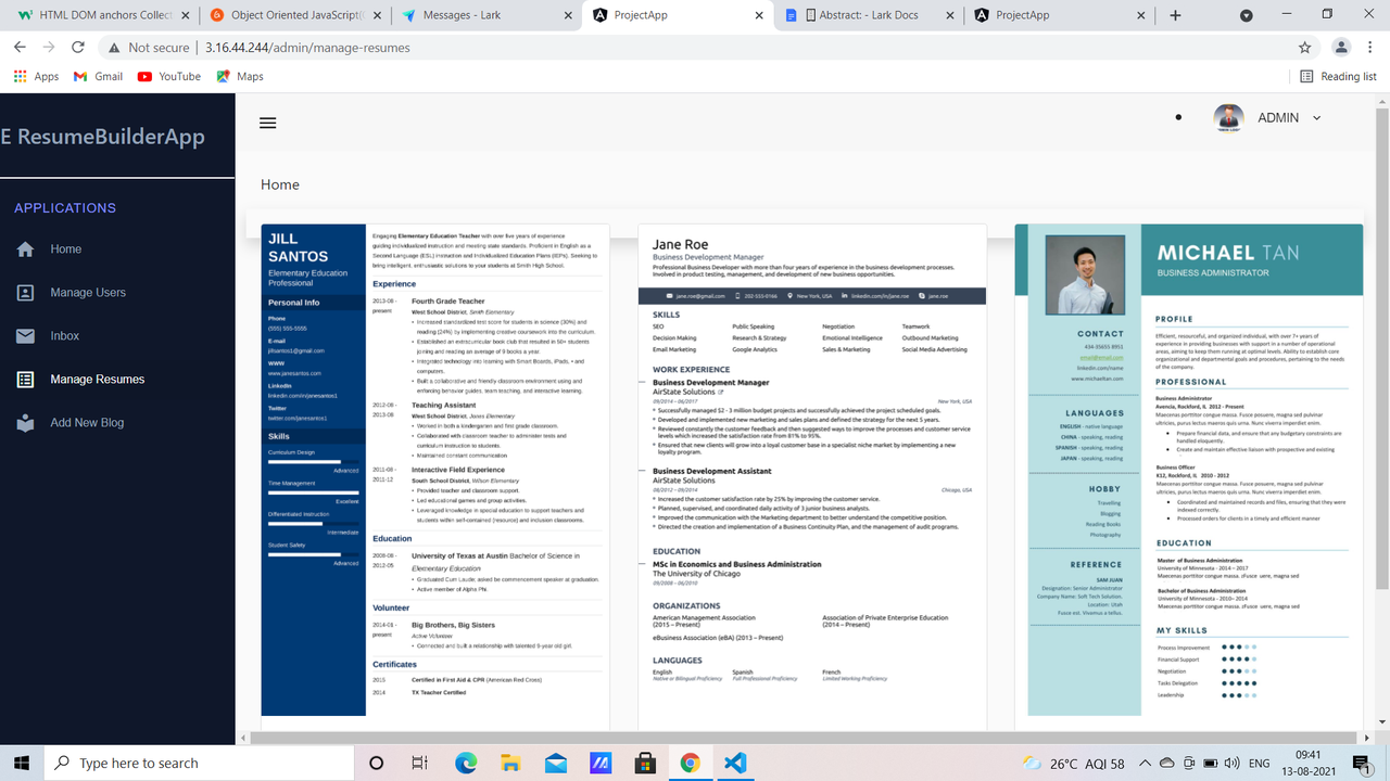 GitHub - sinan14/resume-builder