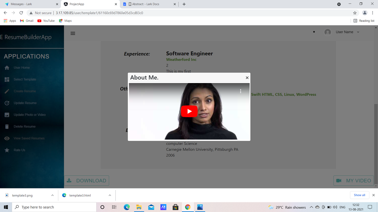 GitHub - sinan14/resume-builder