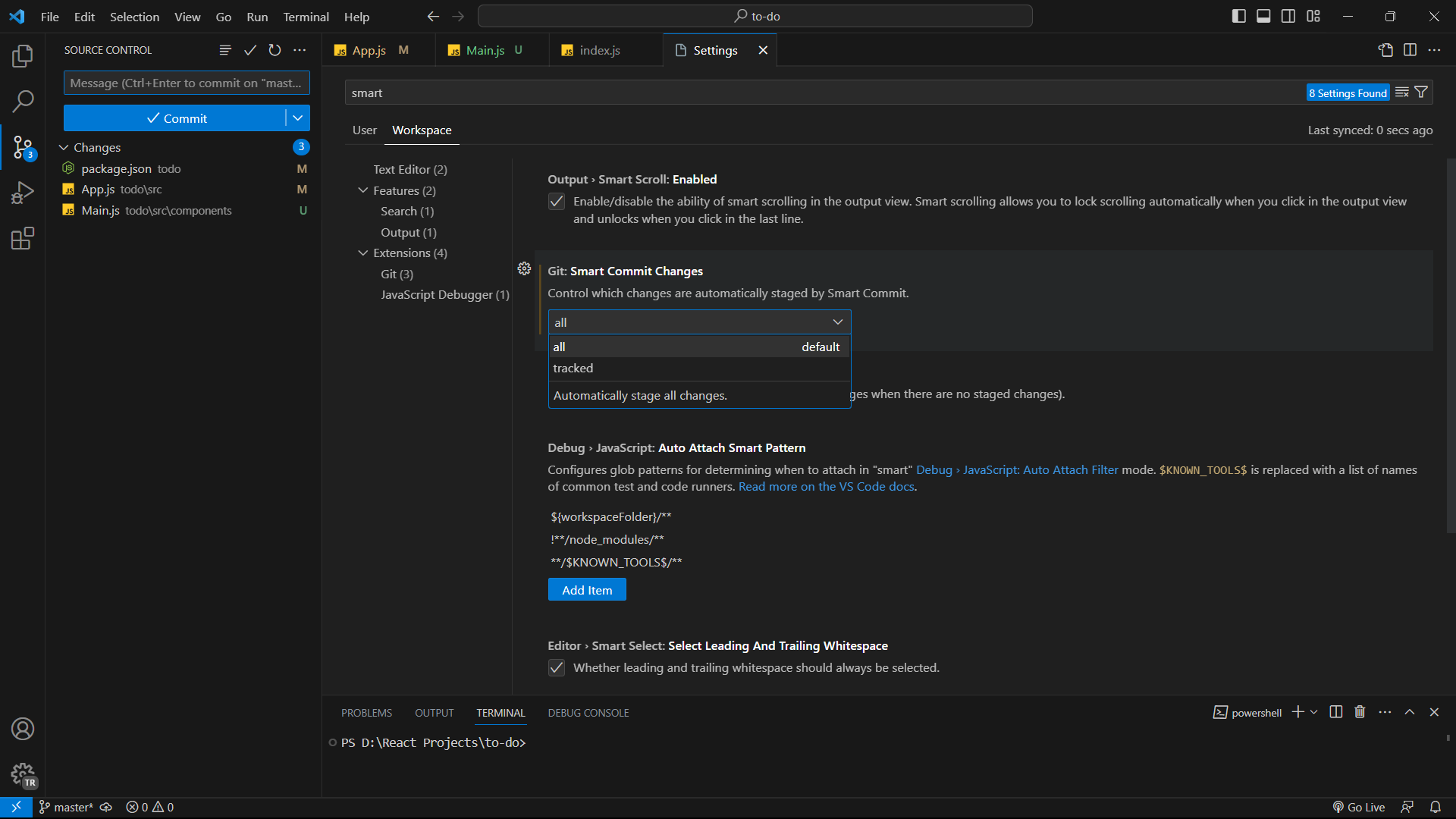 Source Control unsaved changes warning behaves unexpectedly · Issue ...