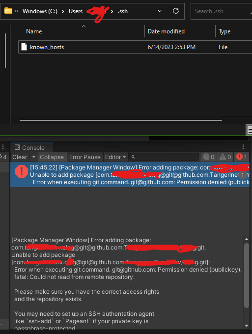 Private git Unity packages fail the compilation process · Issue #393 · game-ci/documentation ...